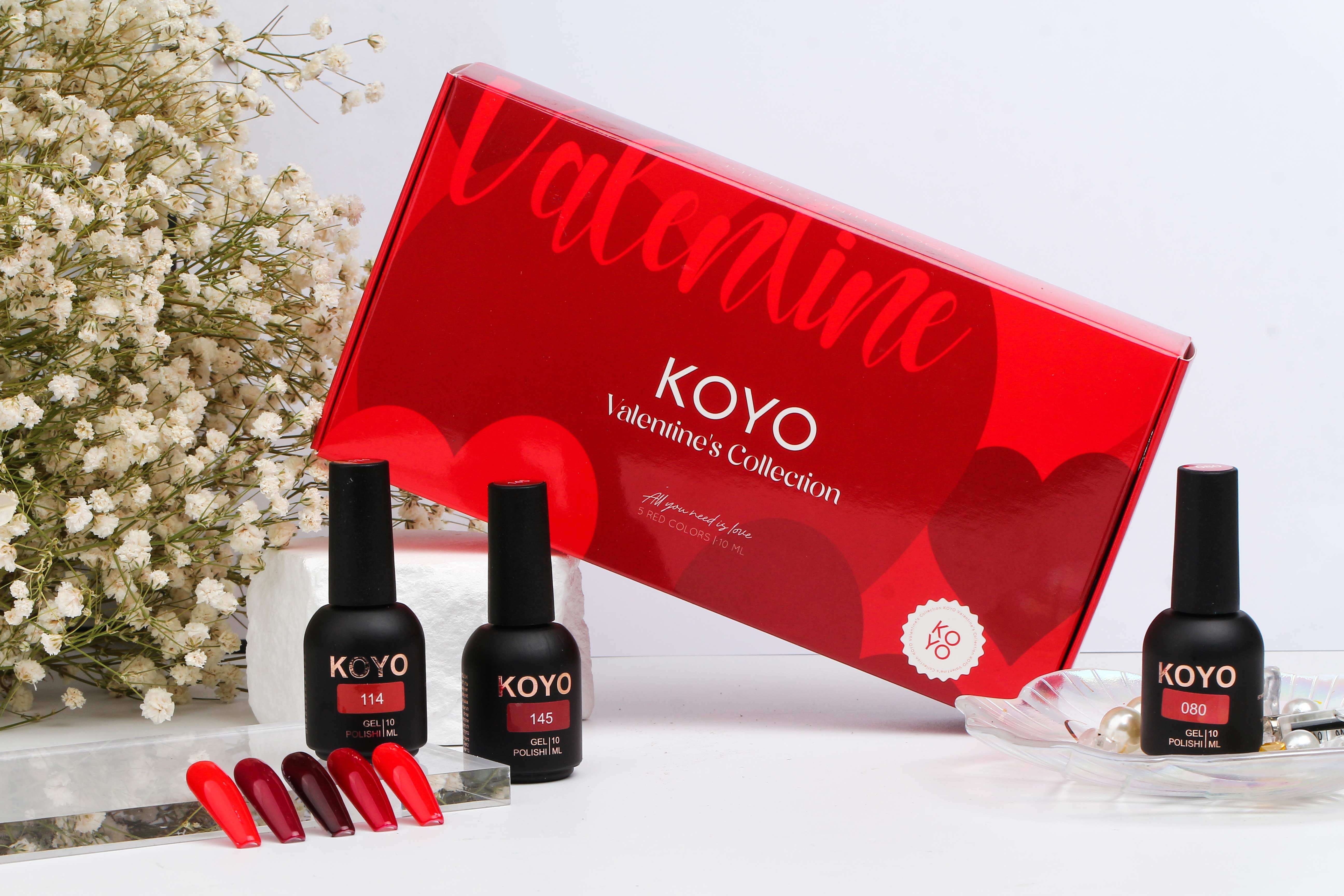 מארז koyo - Valentine's collection — Gelforu ג'ל פור יו - לק ג'ל וציפורניים